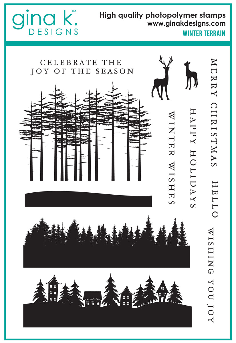 STAMPS- Winter Terrain – Gina K Designs, LLC