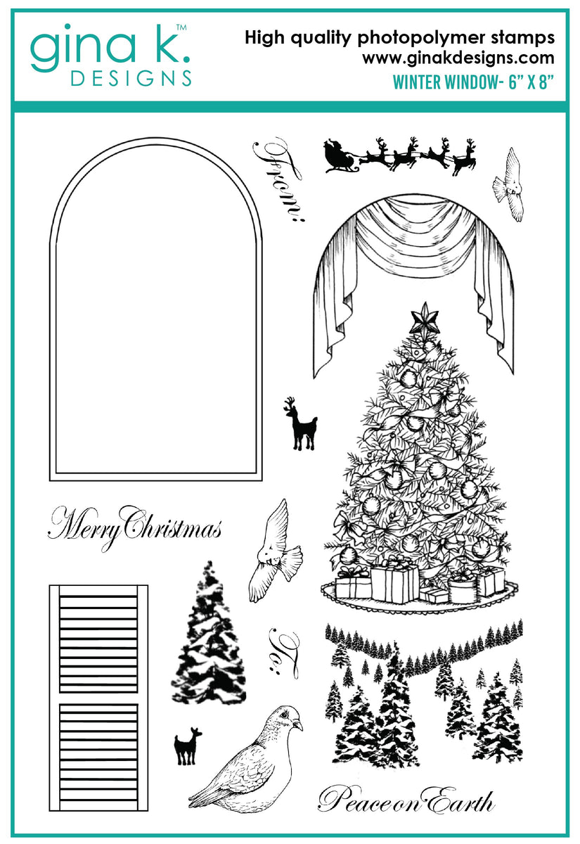 STAMPS- Winter Window – Gina K Designs, LLC