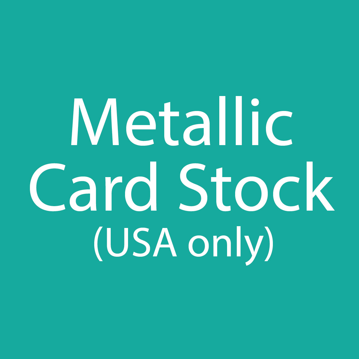 Metallic Card Stock (USA Only) – Gina K Designs, LLC
