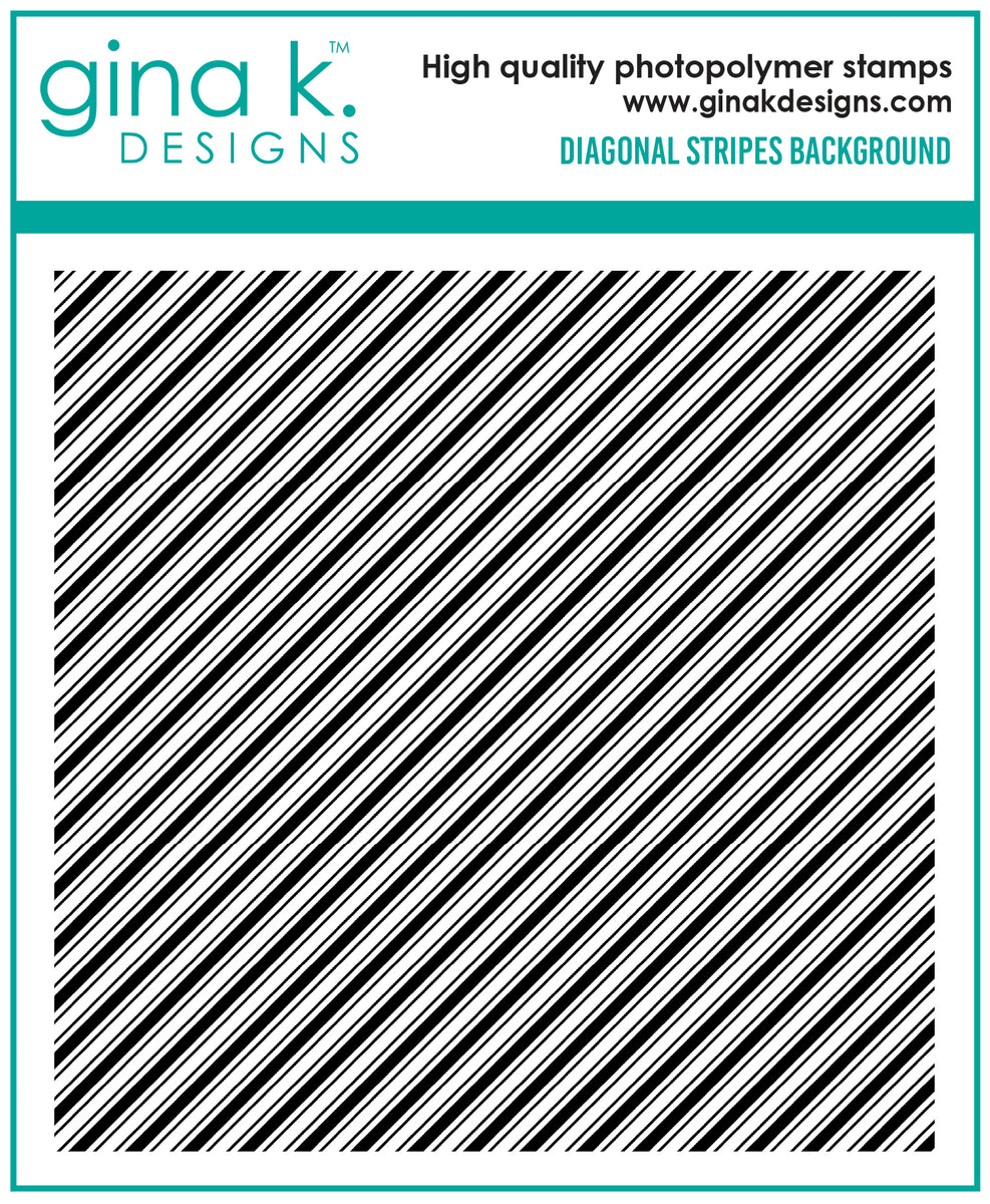 STAMPS- Diagonal Stripes Background Stamp – Gina K Designs, LLC