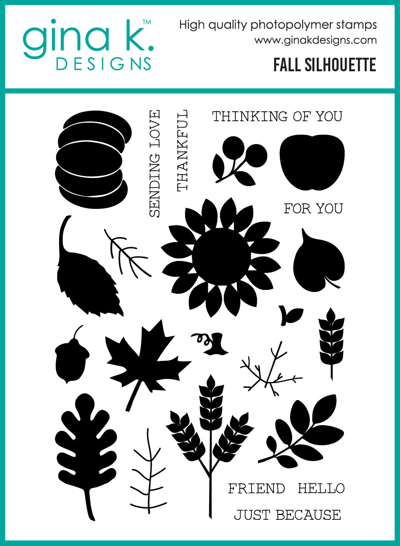 CLEARANCE - NO RETURNS STAMPS- Fall Silhouette – Gina K Designs, LLC
