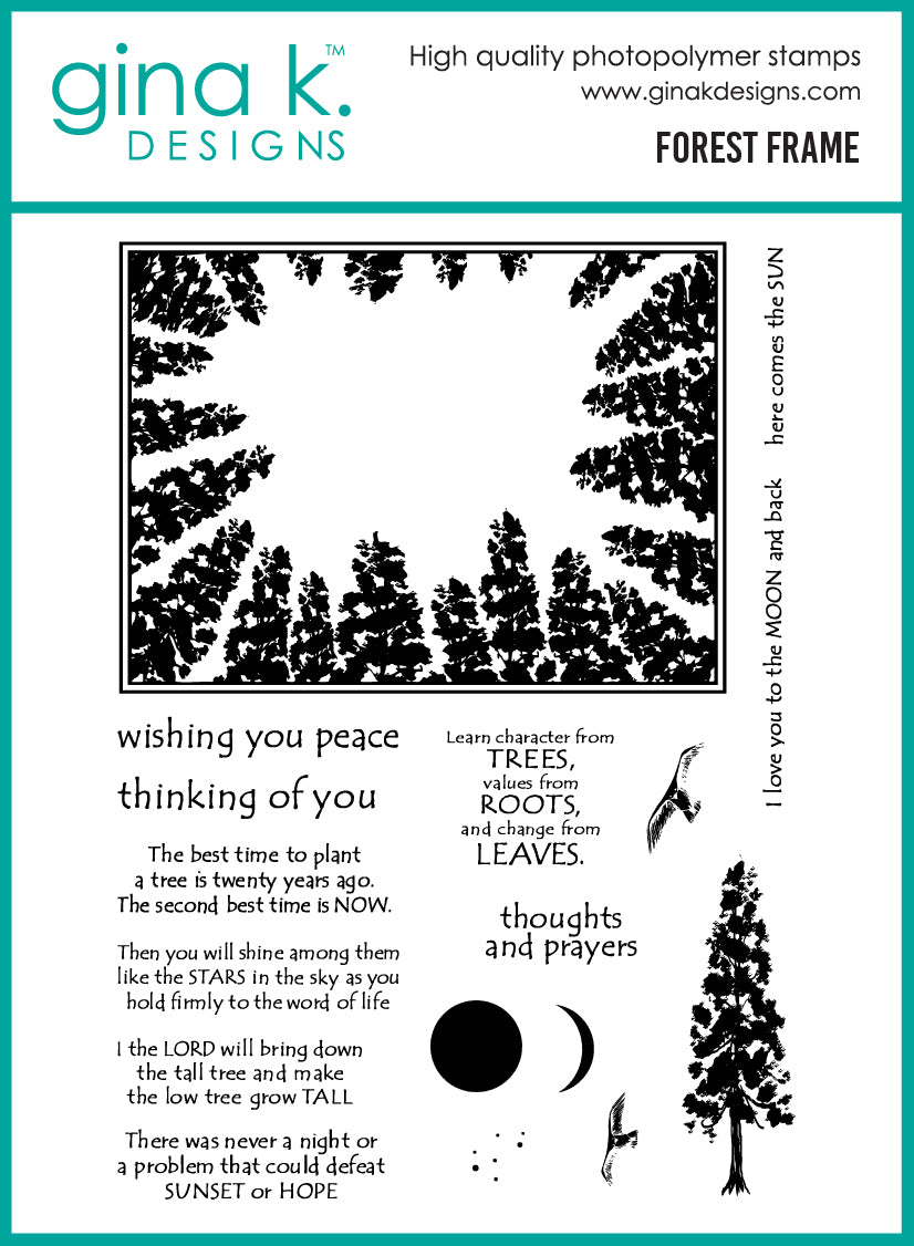 STAMPS- Forest Frame – Gina K Designs, LLC