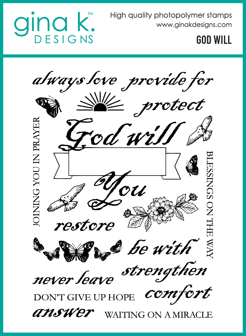 STAMPS- God Will – Gina K Designs, LLC