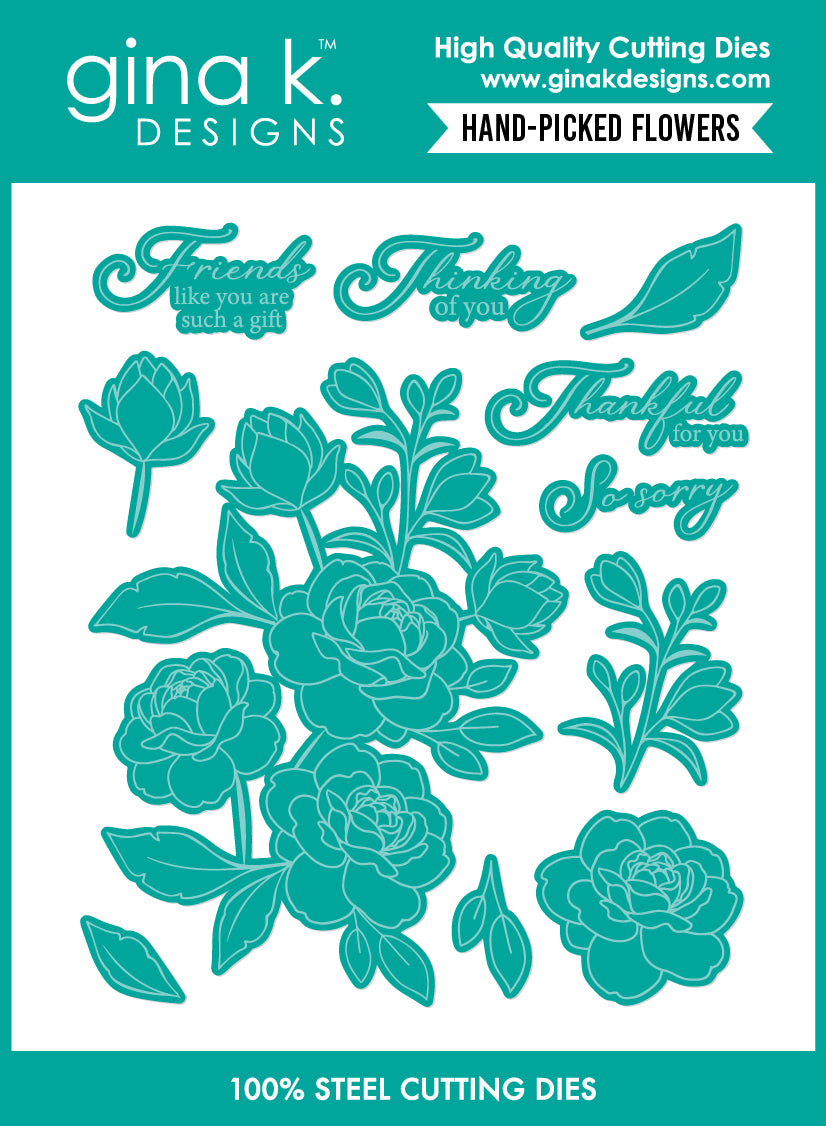 DIE- Hand-Picked Flowers – Gina K Designs, LLC
