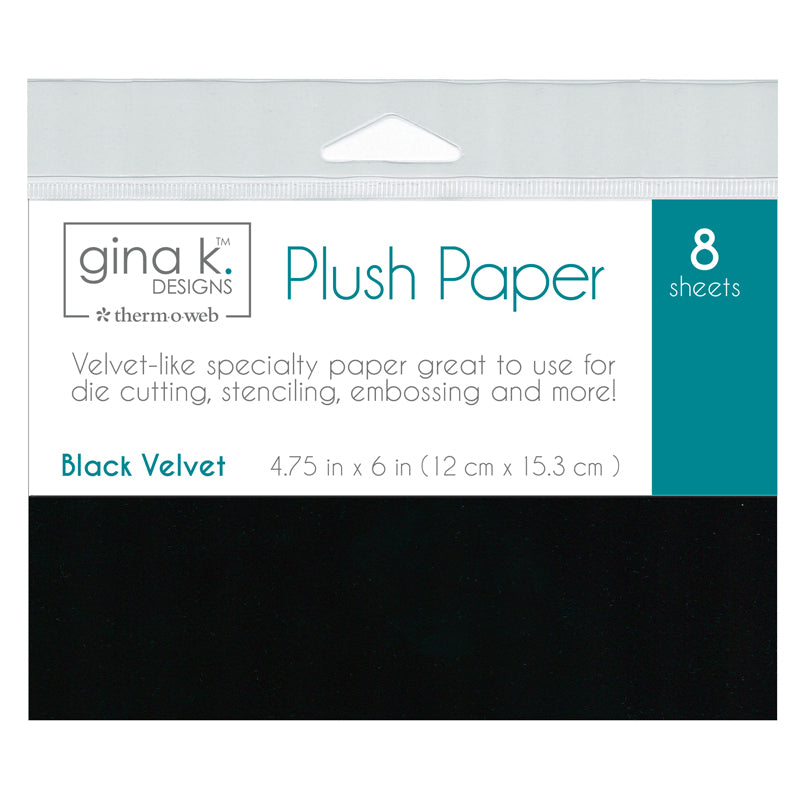 TOW- Plush Paper Black Velvet – Gina K Designs, LLC