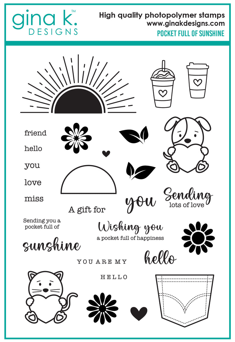 STAMPS- Pocket Full of Sunshine – Gina K Designs, LLC