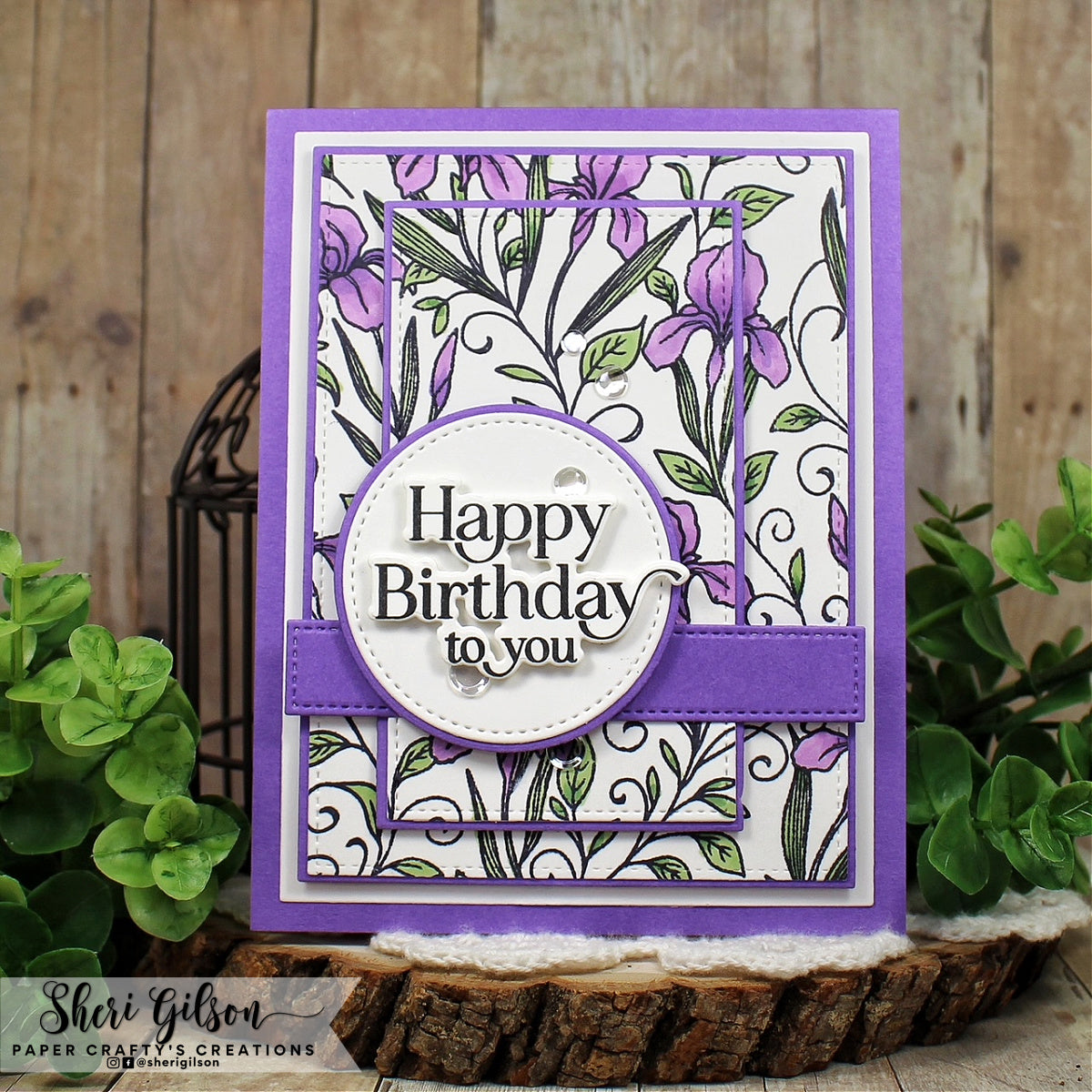 STAMPS- Iris Gaze Background Stamp – Gina K Designs, LLC