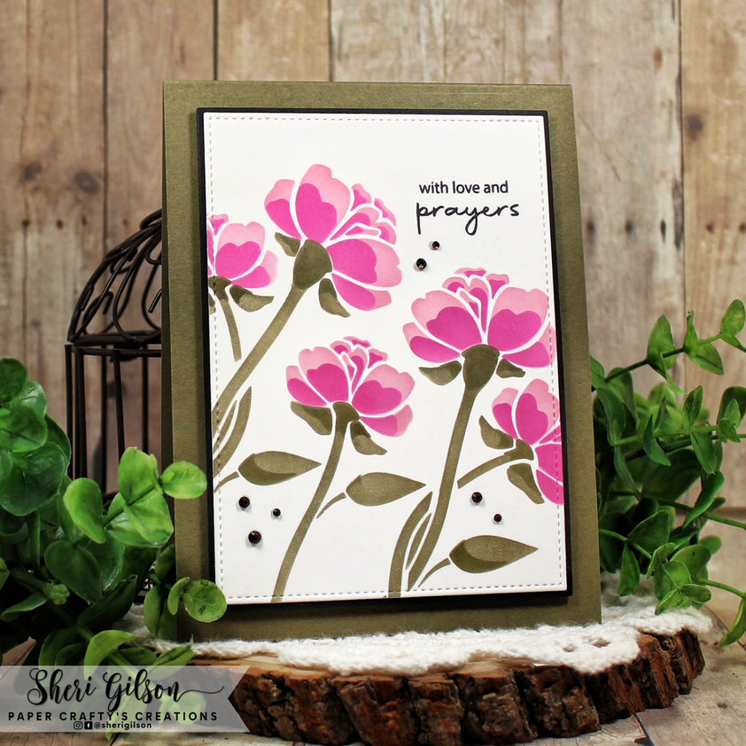 STENCIL- Twisted Stems – Gina K Designs, LLC