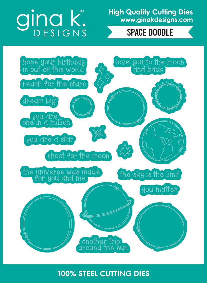 CLEARANCE - NO RETURNS DIE- Space Doodle – Gina K Designs, LLC