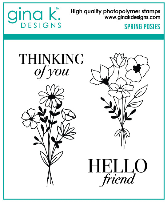 STAMPS- Spring Posies – Gina K Designs, LLC
