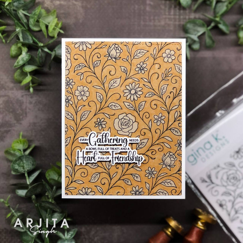 STAMPS- Tangled Garden Background Stamp – Gina K Designs, LLC