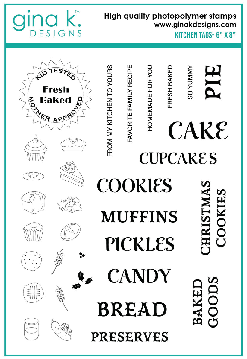 STAMPS- Kitchen Tags – Gina K Designs, LLC