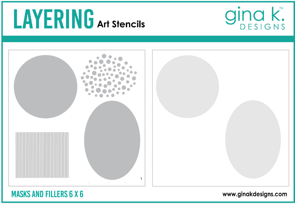 STENCIL- Masks and Fillers – Gina K Designs, LLC