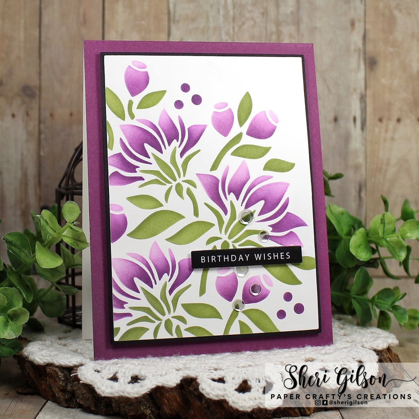 STENCIL- Summer Bouquet Layering Stencil – Gina K Designs, LLC