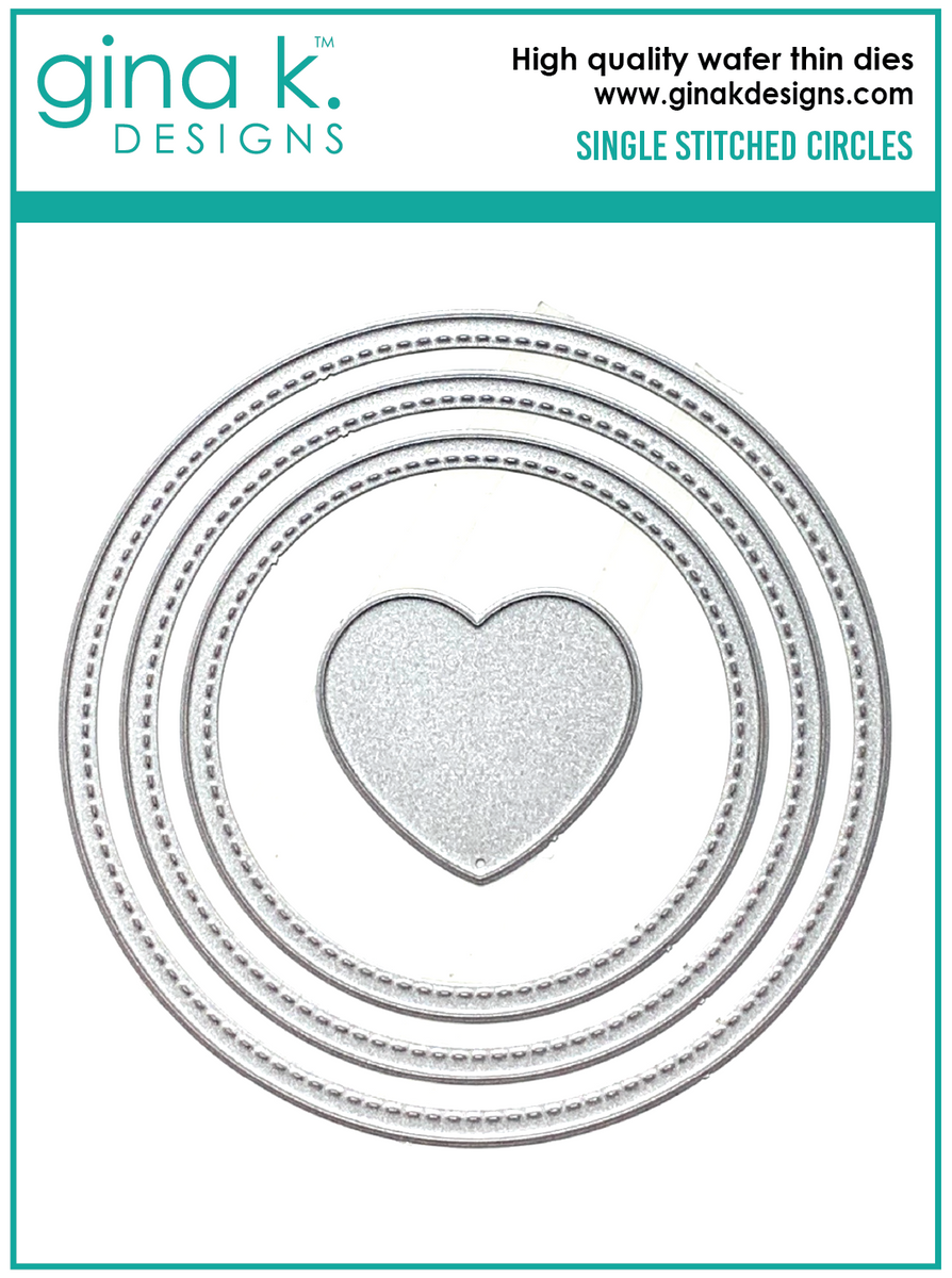 DIE- Single Stitched Circles – Gina K Designs, LLC