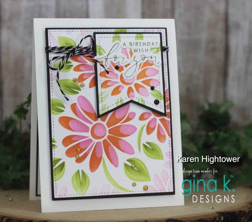 STENCIL- Spring Daisies Layering Stencil – Gina K Designs, LLC